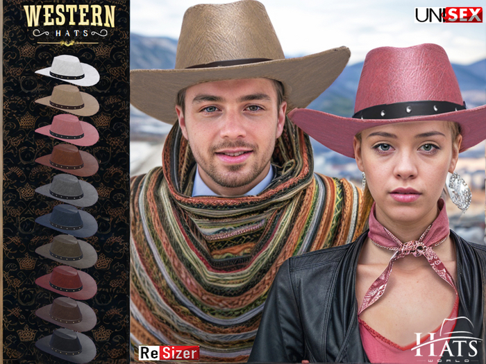 Second Life Marketplace - [HW] THE PREMIUM WESTERN HATS